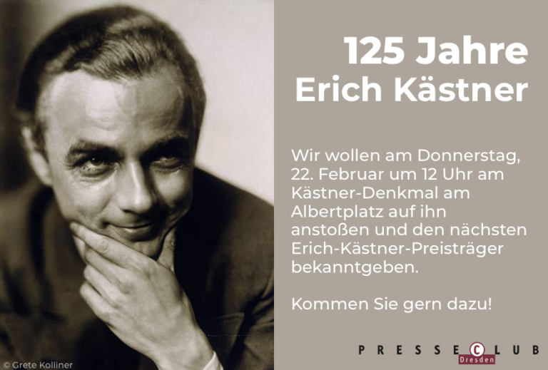 125 Jahre Erich Kästner | Presseclub Dresden